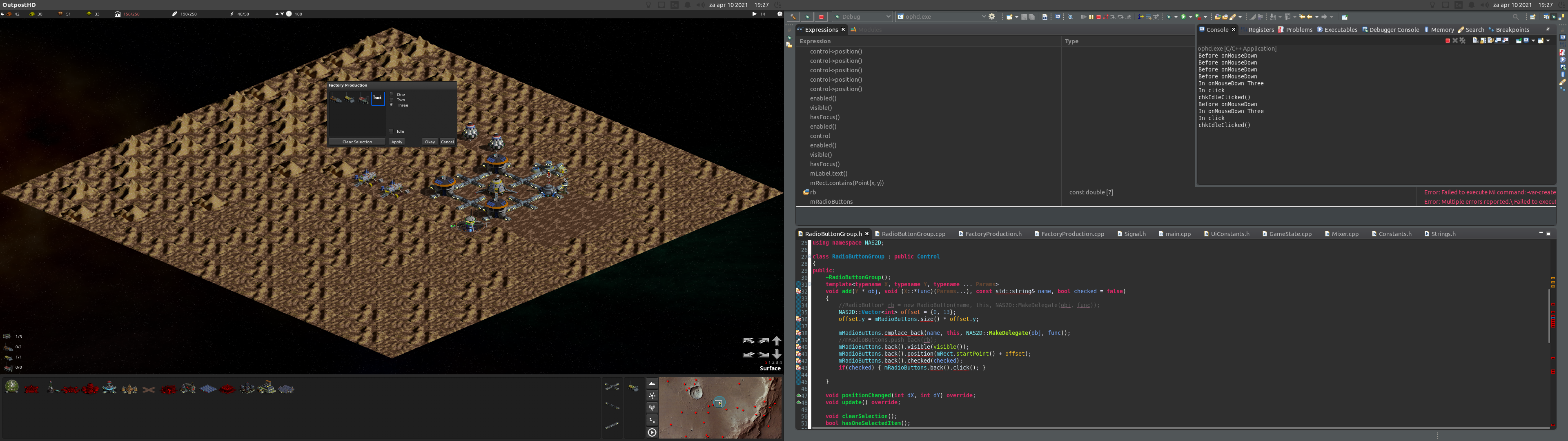 Implement RadioButtonGroup · Issue #822 · OutpostUniverse/OPHD · GitHub