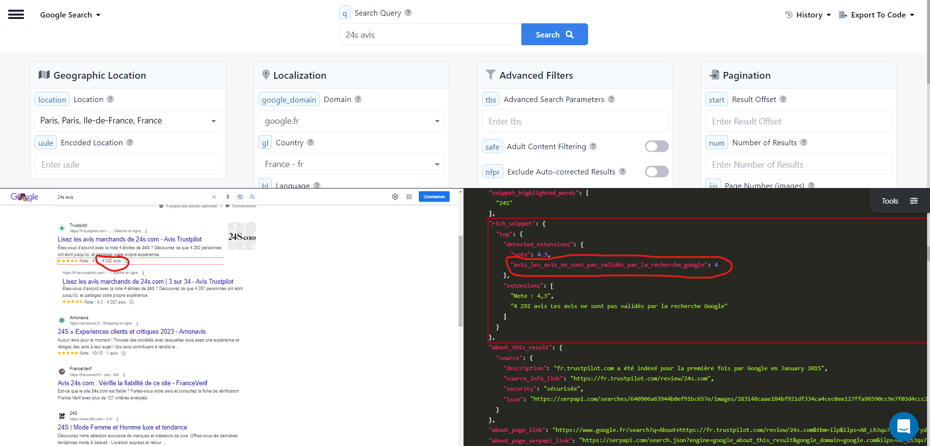 [Google Search API] Scraping Incorrect Number of Reviews Depending on Location/Language · Issue ...