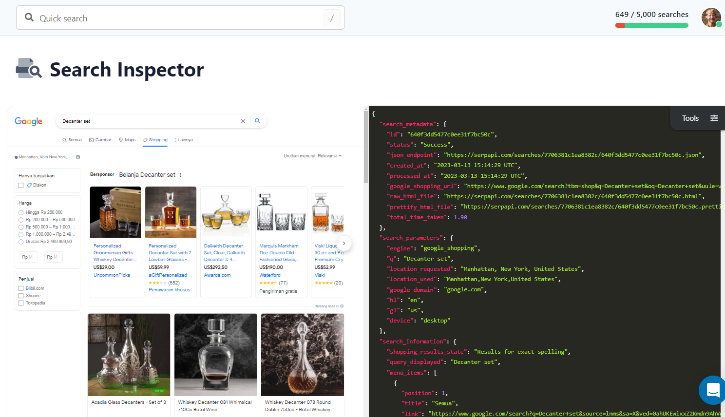 [Google Shopping API] Location Parameters Ignored for Some Searches · Issue #711 · serpapi ...