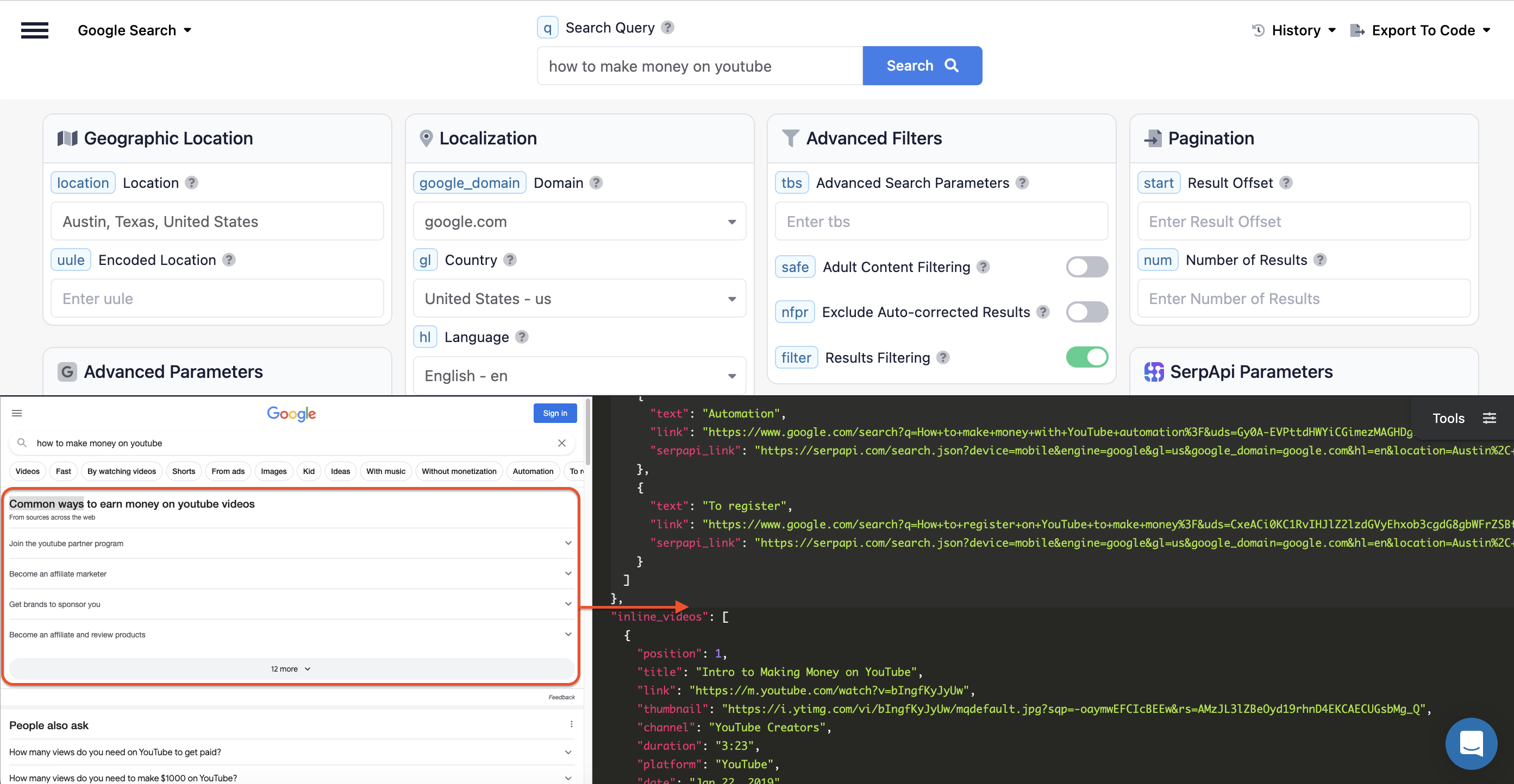 [Google Search API] Scrape "From sources across the web" Block · Issue ...