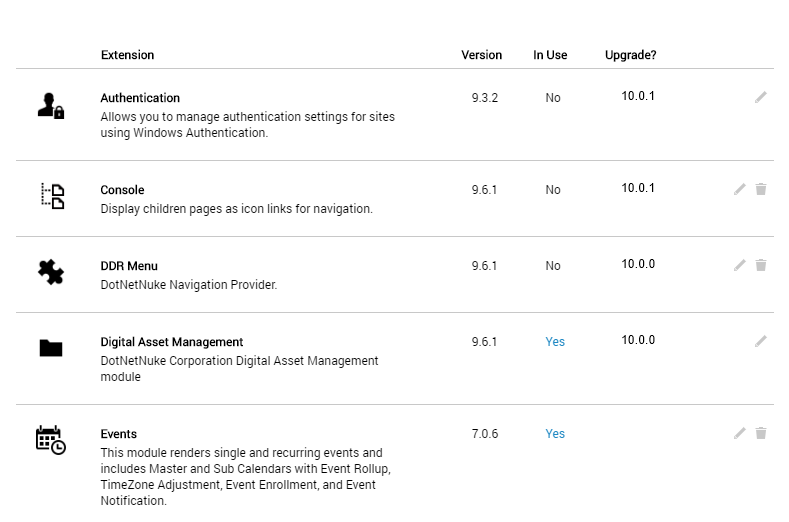 Extensions Upgrade Shows Unreleased Version Info · Issue 3886 · Dnnsoftware Dnn Platform