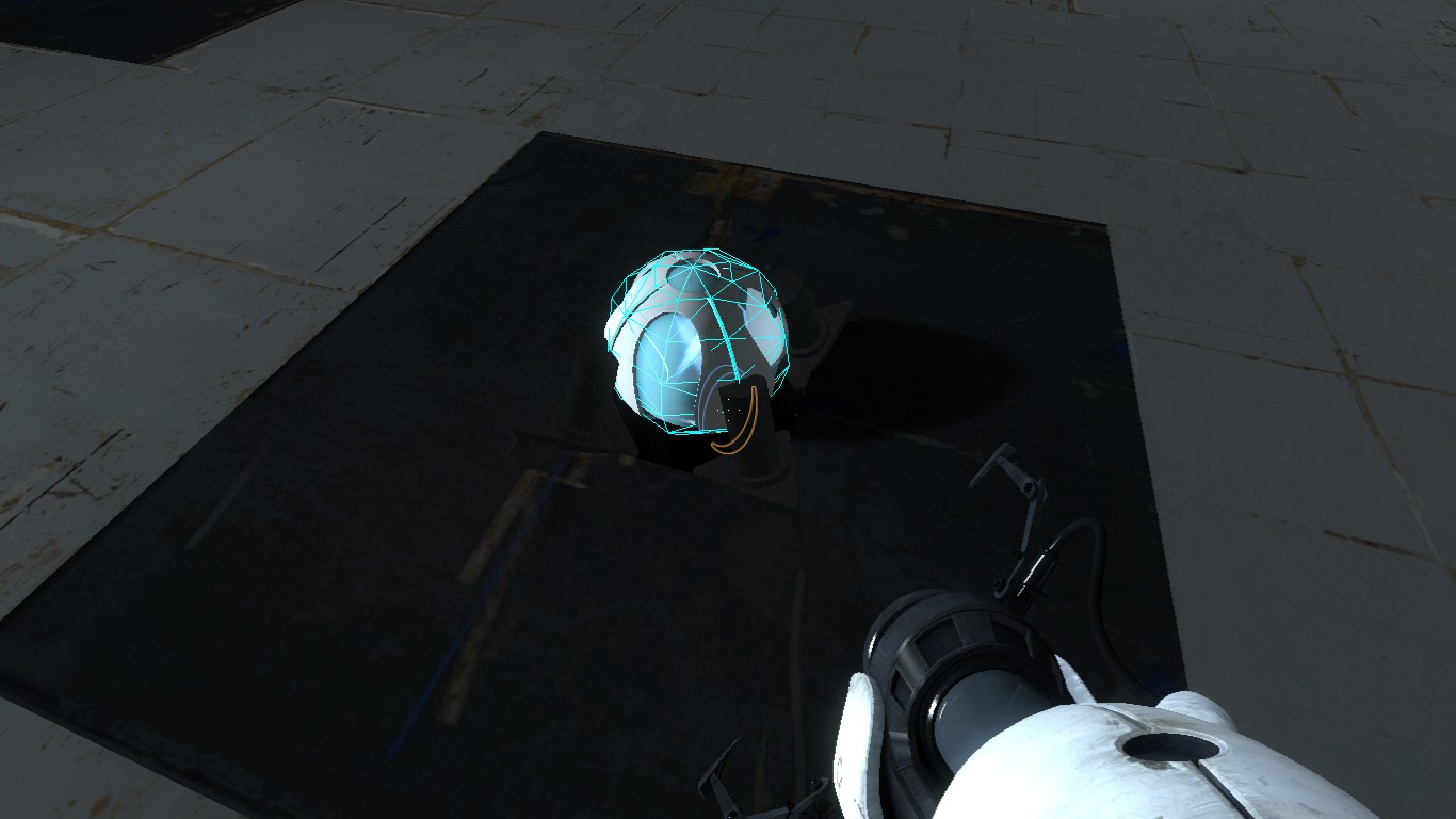 Old Aperture Futbol spawners have strange collision on the ground ...