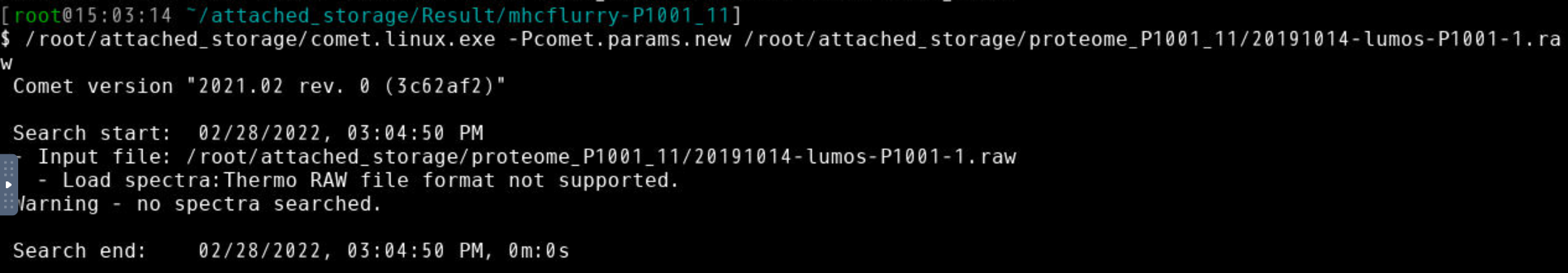 Thermo Raw file format not supported？ · Issue #17 · UWPR/Comet · GitHub