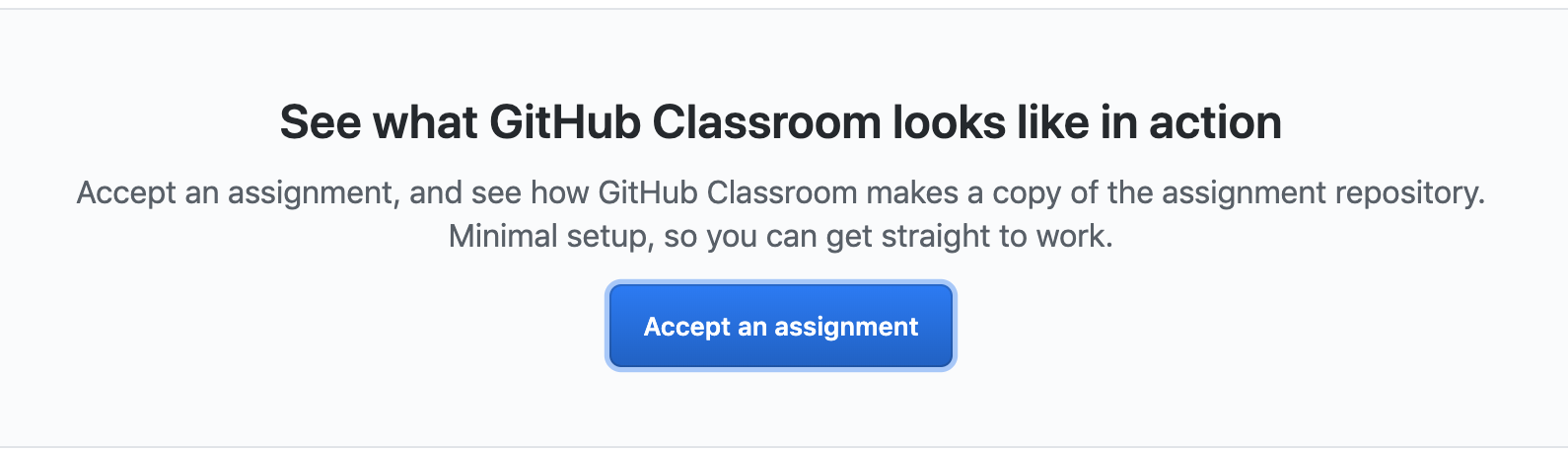 Iterate on sample Classroom assignment · Issue #2390 · github-education ...