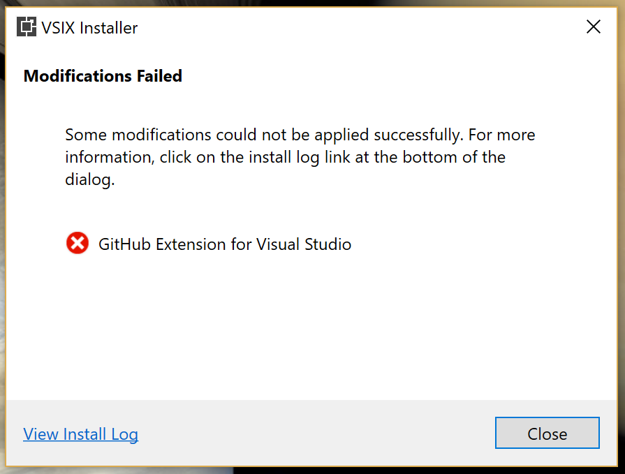 Seems like Github extension is no longer support vs2019 on windows8.1? · Issue #2502 · github ...