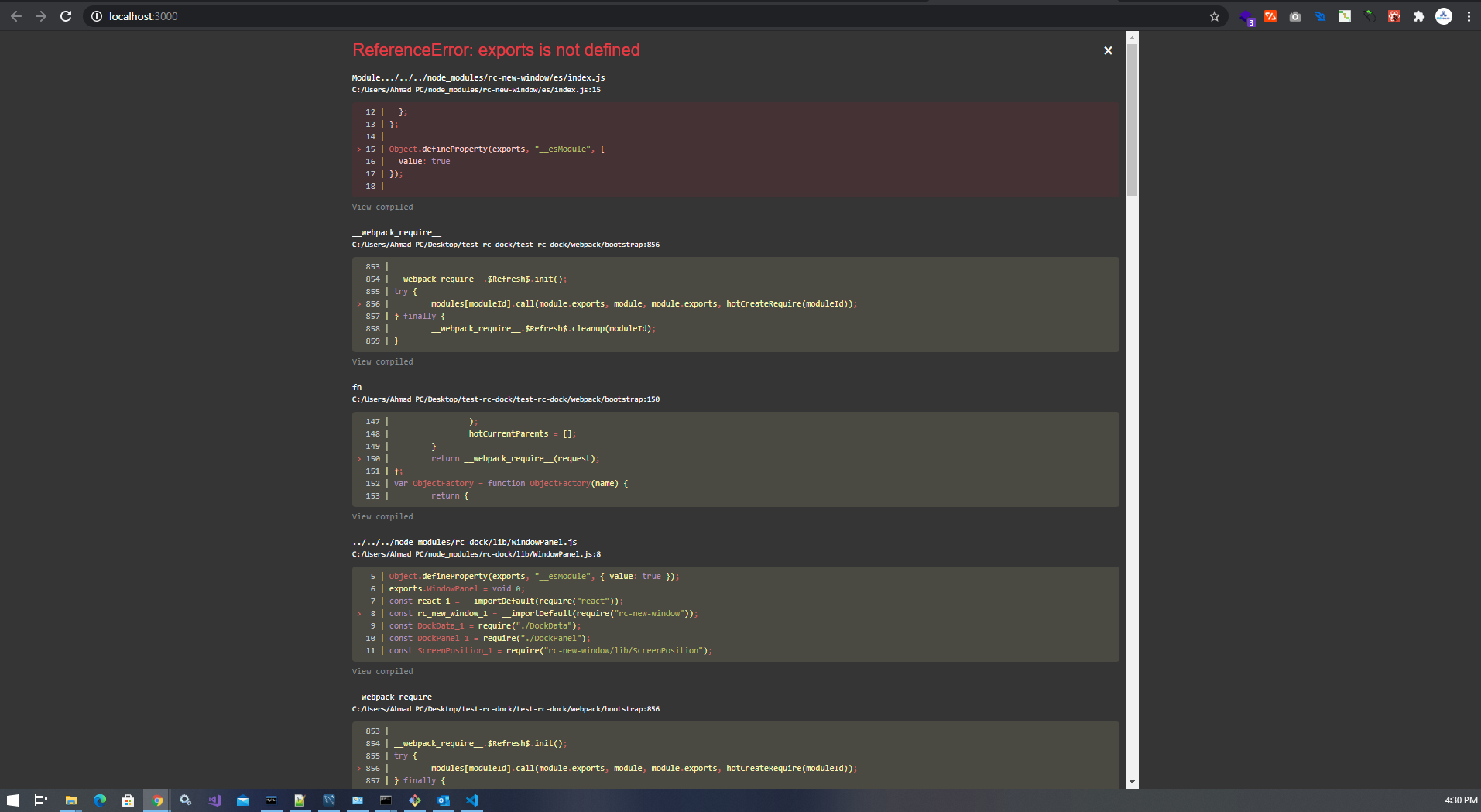 ReferenceError: exports is not defined When migrated to version 3.0.0 · Issue #62 · ticlo/rc ...