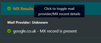 BUG: [React] [UX] "Details" on MX card · Issue #546 · KelvinTegelaar/CIPP · GitHub