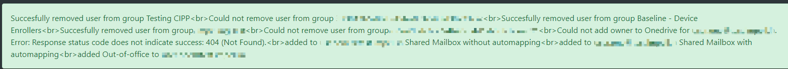 BUG: [React] [QA] Offboarding Wizard results · Issue #556 · KelvinTegelaar/CIPP · GitHub