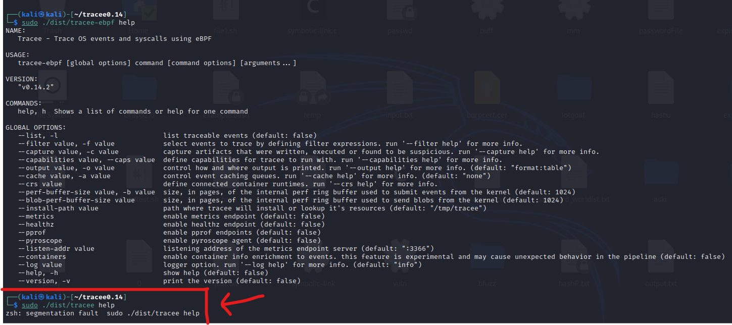 Segmentation Fault On Tracee Binary · Issue 3199 · Aquasecurity Tracee · Github