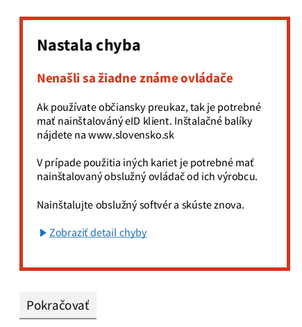 "Nenašli sa žiadne ovládače" · Issue #271 · slovensko-digital/autogram · GitHub