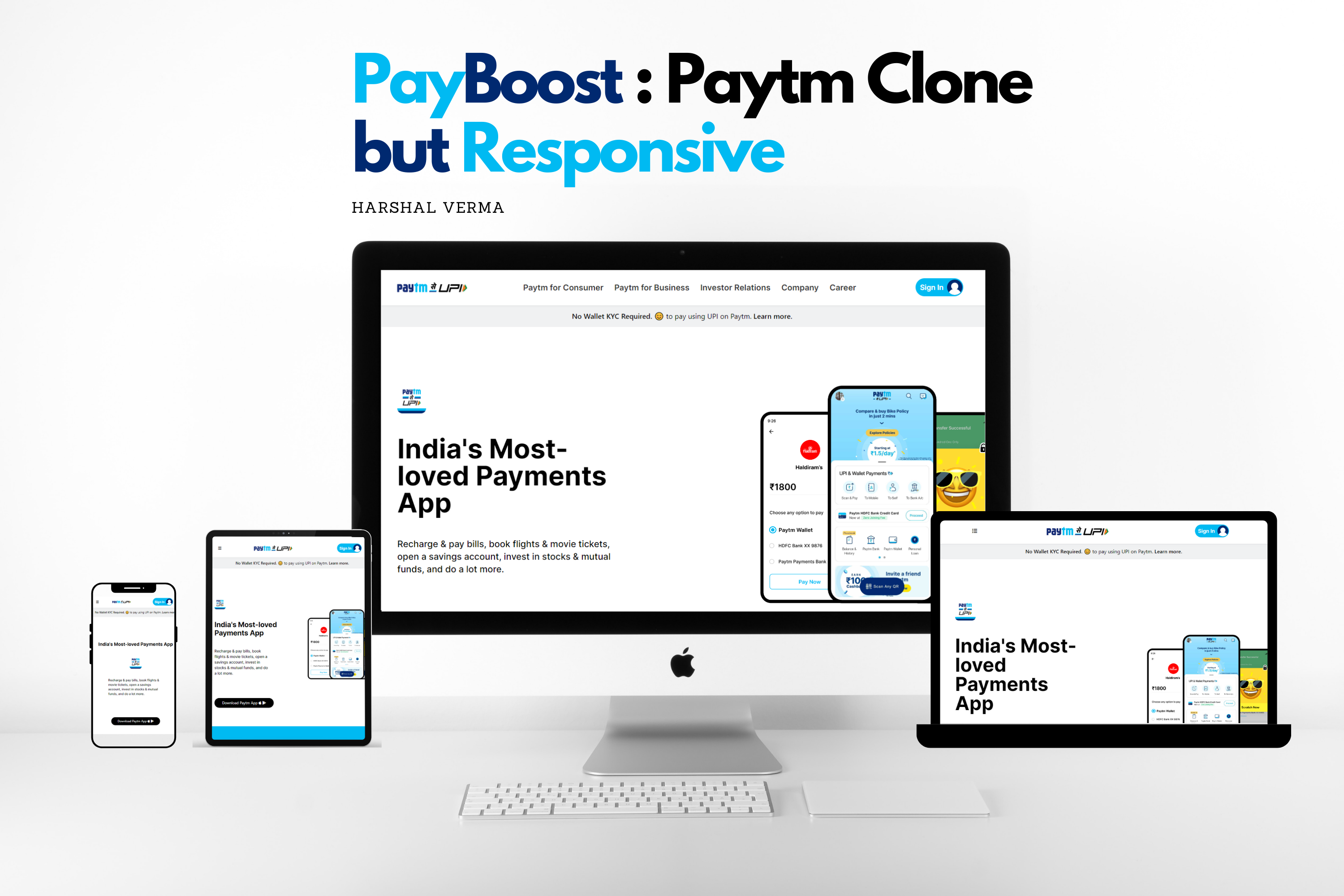 Github Harshalvrm Payboost Paytm Clone But Better This Project Was Created Using Html Css