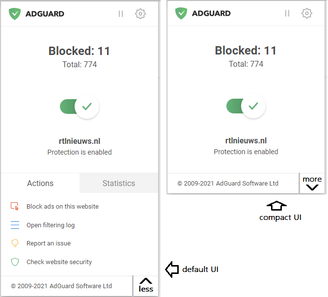 Simple popup GUI · Issue #1908 · AdguardTeam/AdguardBrowserExtension · GitHub