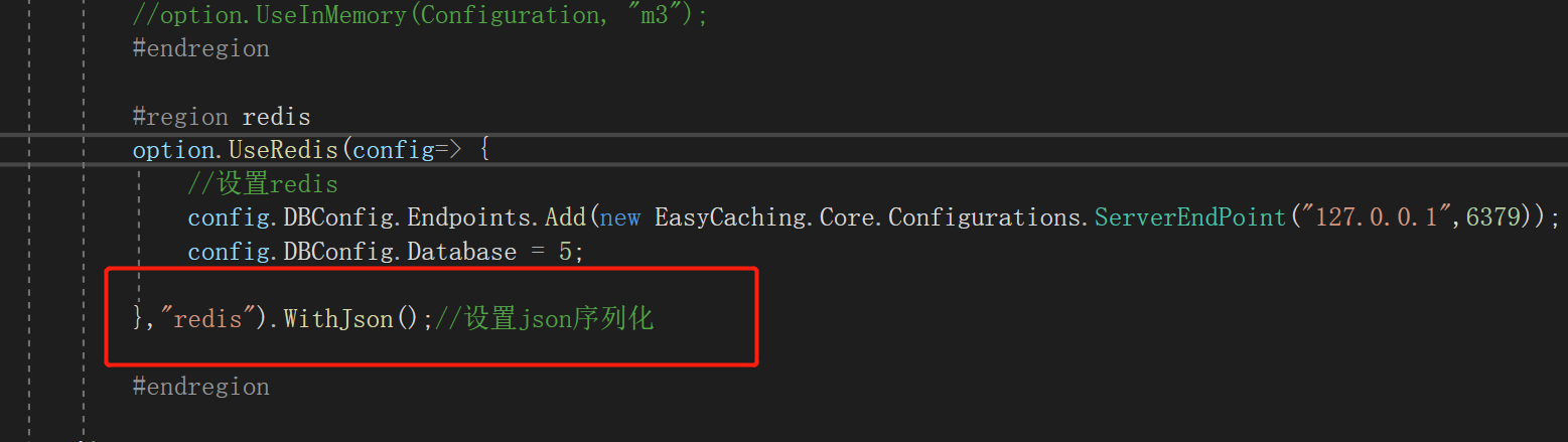 EasyCaching设置了json序列化无效 · Issue #184 · dotnetcore/EasyCaching · GitHub