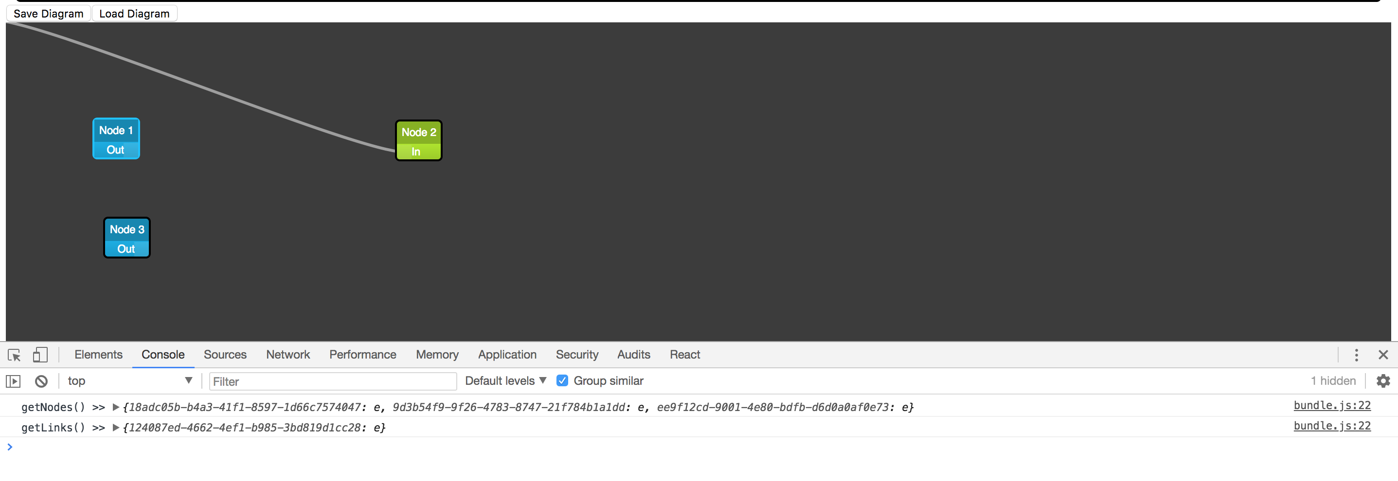 links added through code not rendered properly · Issue #234 · projectstorm/react-diagrams · GitHub