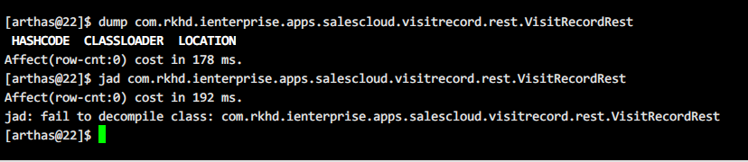 jad 反编译类失败 · Issue #1465 · alibaba/arthas · GitHub