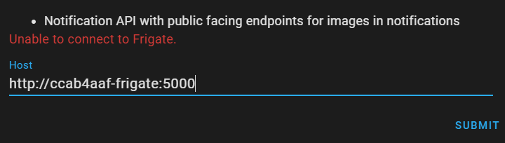 Error adding integration · Issue #557 · blakeblackshear/frigate · GitHub