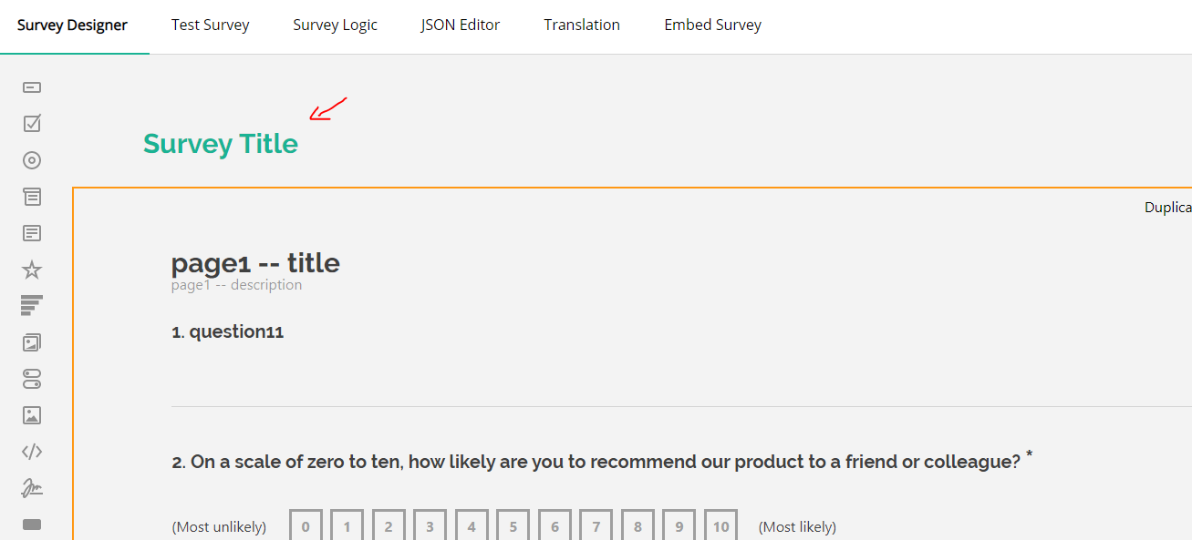 Implement survey title/description/logo editor · Issue #1168 · surveyjs/survey-creator · GitHub