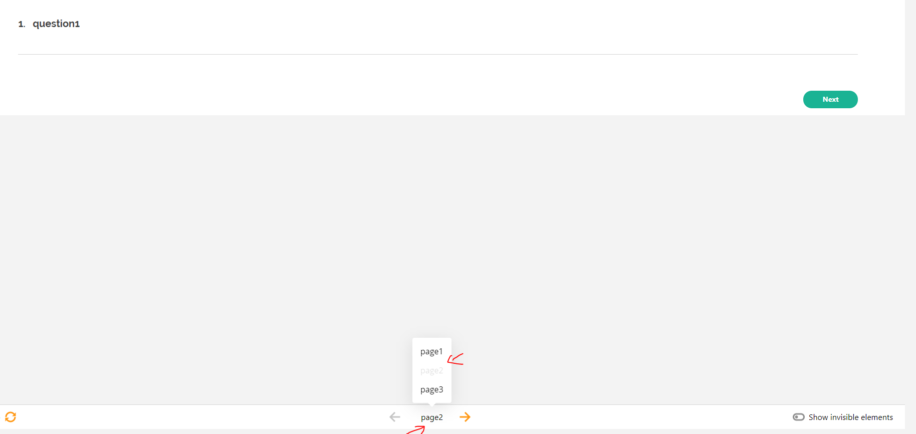Page selector in Creator V2 allows click right to next page which is invisible · Issue #1427 ...