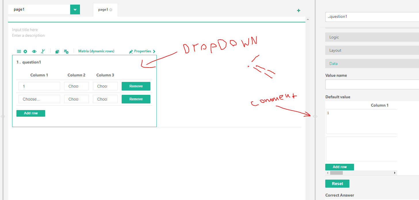 Dynamic matrix default value editor type is not changed · Issue #665 · surveyjs/survey-creator ...