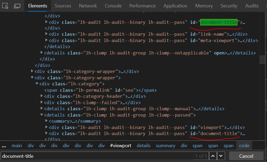 Report Accessibility: Audit details have duplicate ids · Issue #9432 · GoogleChrome/lighthouse ...