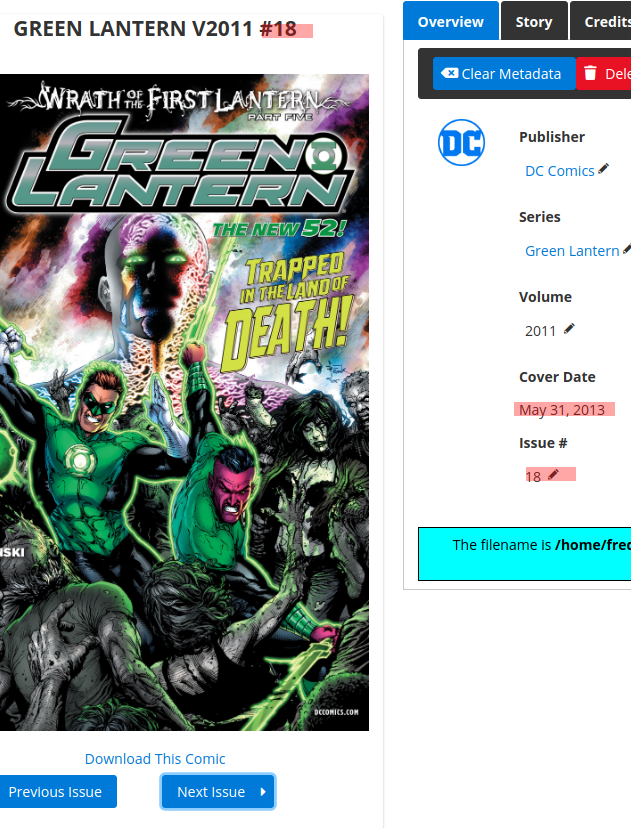 Next issue / Previous issue are not always the good issue · Issue #329 · comixed/comixed · GitHub