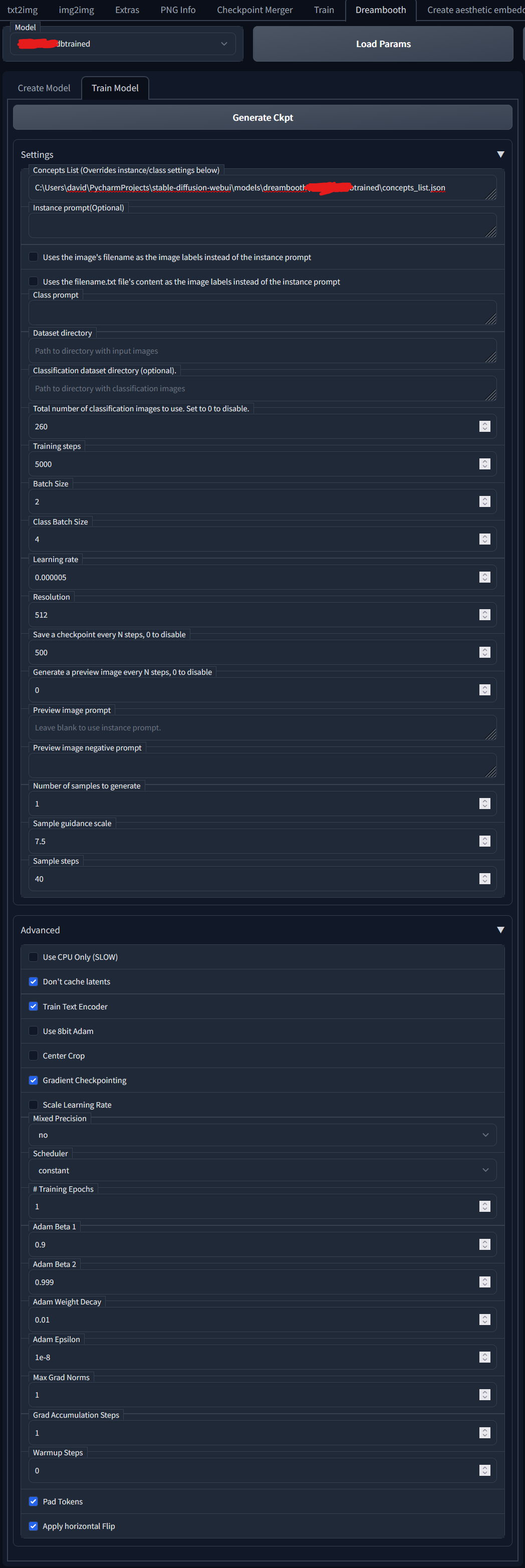 Train button does nothing when clicked · Issue #142 · d8ahazard/sd_dreambooth_extension · GitHub