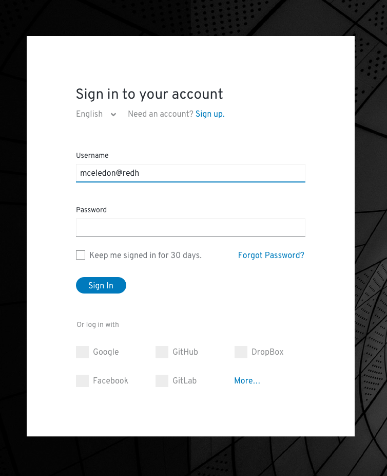 Login form layout · Issue #1069 · patternfly/patternfly · GitHub