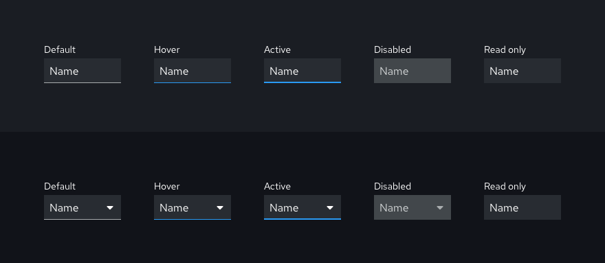 Investigate dark theme styling for read-only text fields · Issue #946 · patternfly/patternfly ...