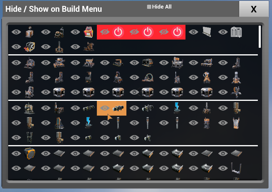 Icons disappear when selected - impossible to know which icon it is ...