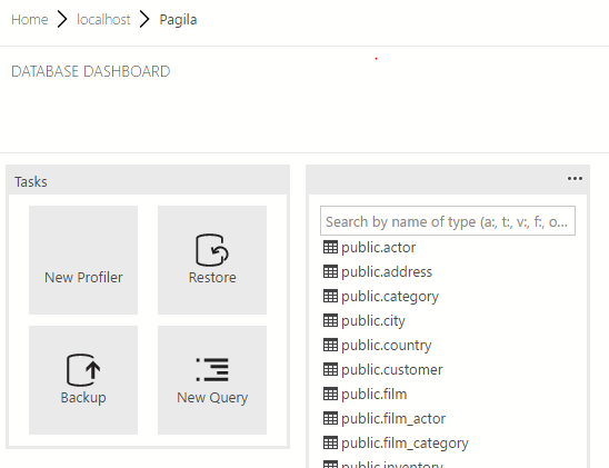 Once Connect To A Azure Database Dashboard Doesn T Open To Default Database · Issue 46