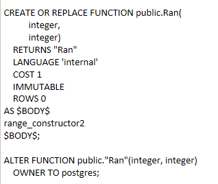 Script: Create Function Script mismatches Pg-admin4 result · Issue #72 · microsoft ...