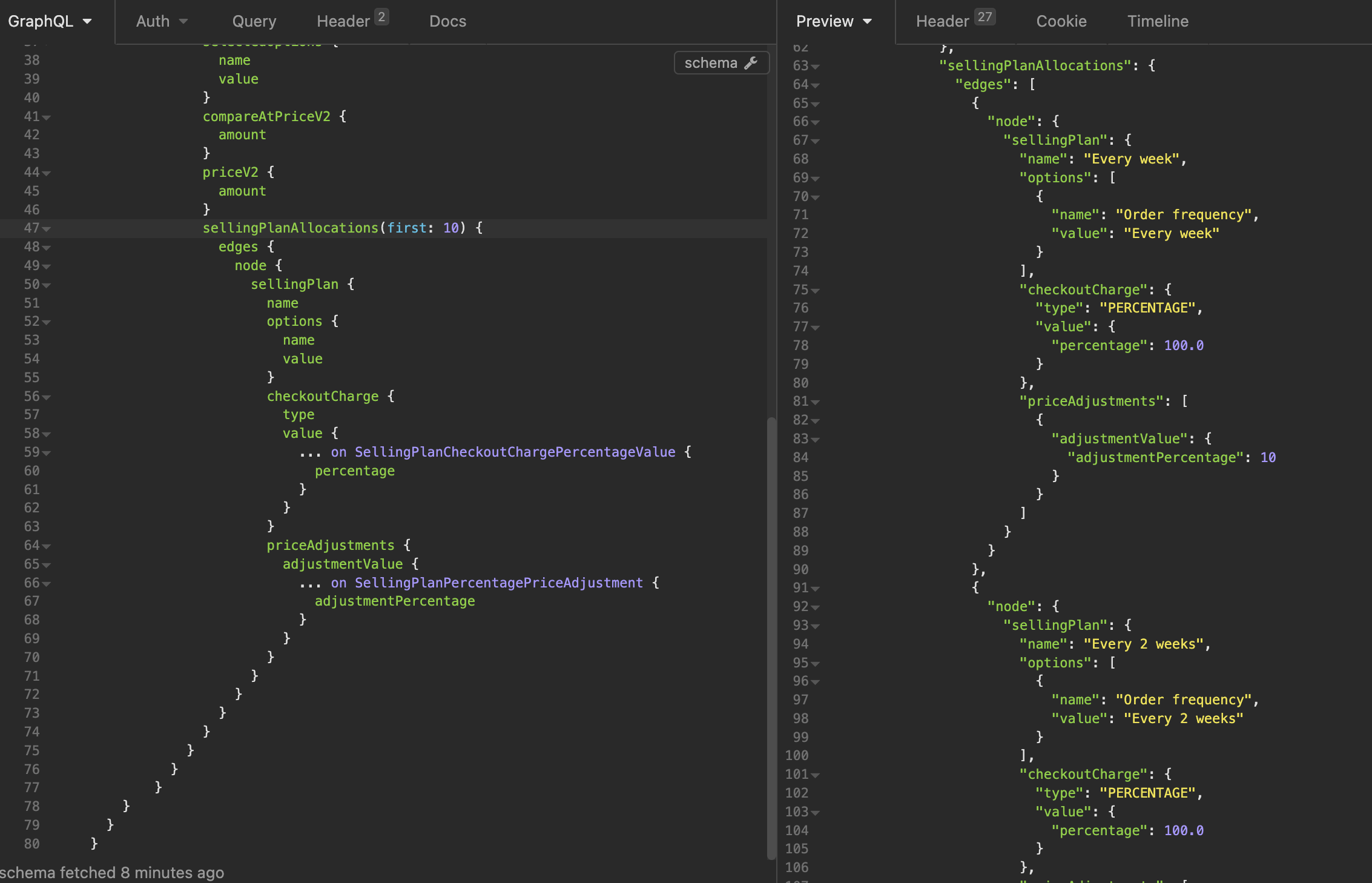 checkoutCharge returns empty object on value field · Shopify storefront ...