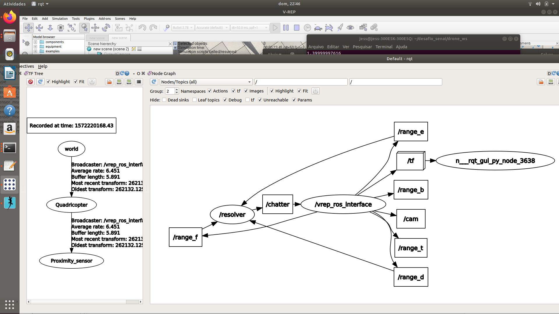GitHub - JessMotta/desafio_drone: Quadcopter with autonomous navigation simulated in VREP and ROS