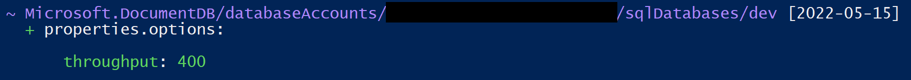 What If Reporting Resources Need To Be Created After Creating Them Cosmos Db Throughput