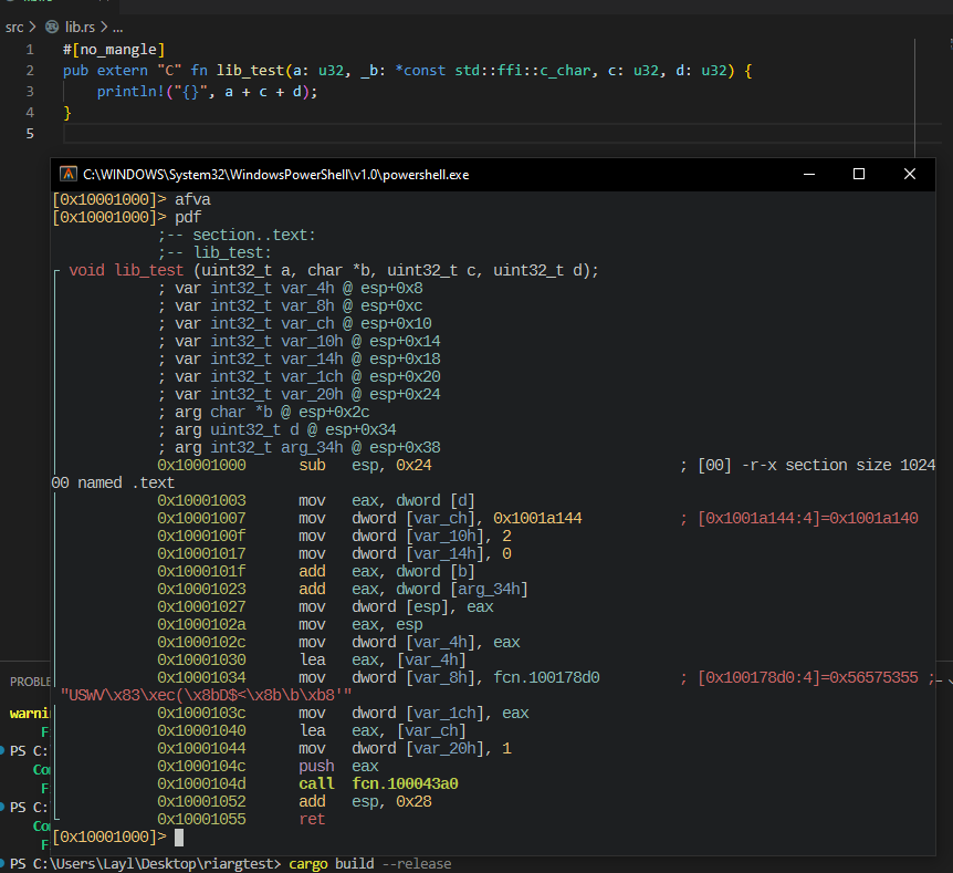 Applying function signature swaps arguments with 'fastcall' cc. · Issue #3291 · rizinorg/rizin ...