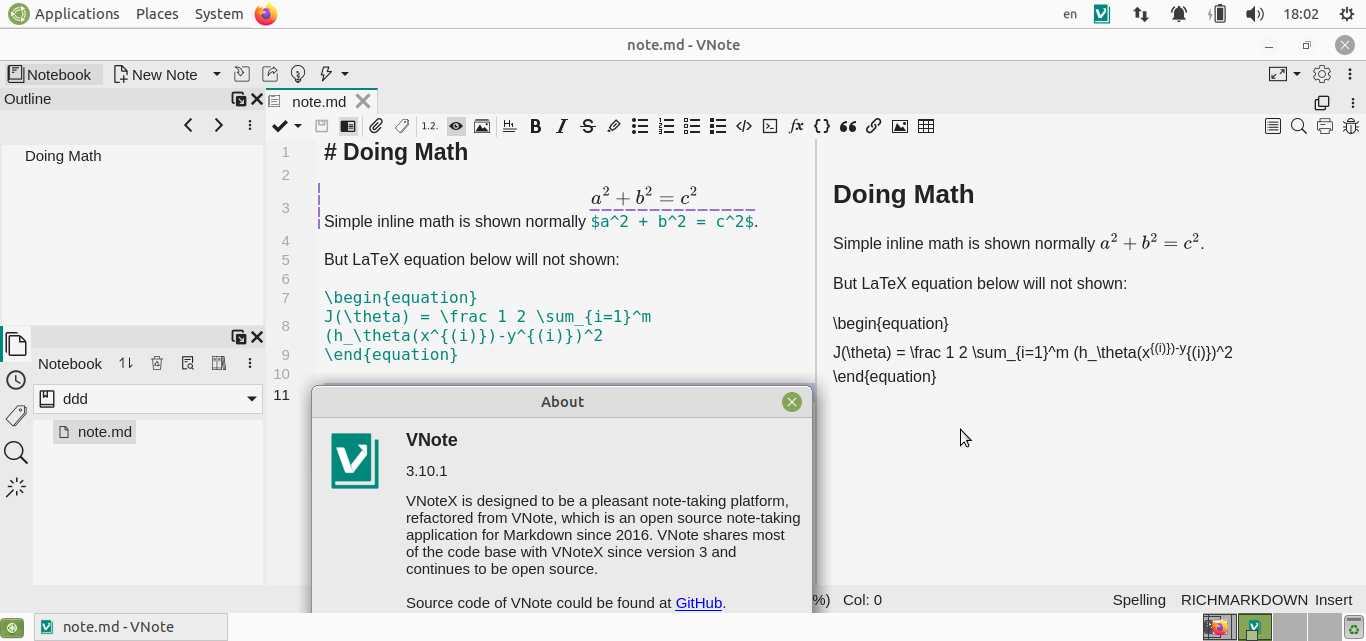 Vnote ignores LaTeX equations declared by \begin{equation} ... \end{equation} block · Issue #401 ...