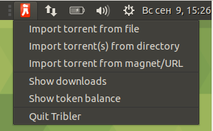 Tribler tray indicator / applet dropdown menu is not shown on Ubuntu ...