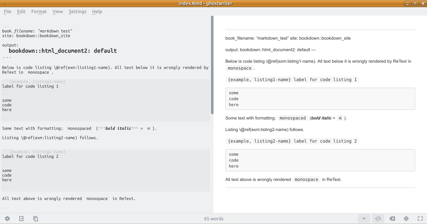 Retext Incorrectly Renders Document With Fenced Code Blocks · Issue 405 · Retext Project Retext