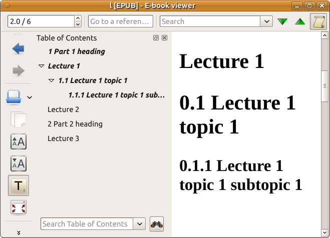 Chapter, section, subsection heading numbers are wrong on EPUB output · Issue #5699 · jgm/pandoc ...