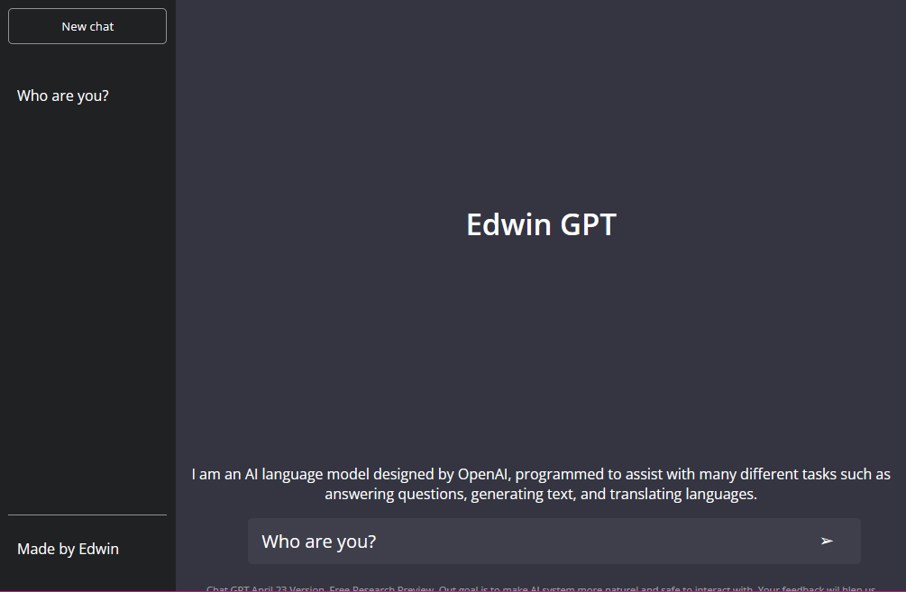 GitHub - edwinaquino/OpenAI-API-GPT-Chat-Vanilla-Javascript-Example: OpenAi GPT chat completion ...