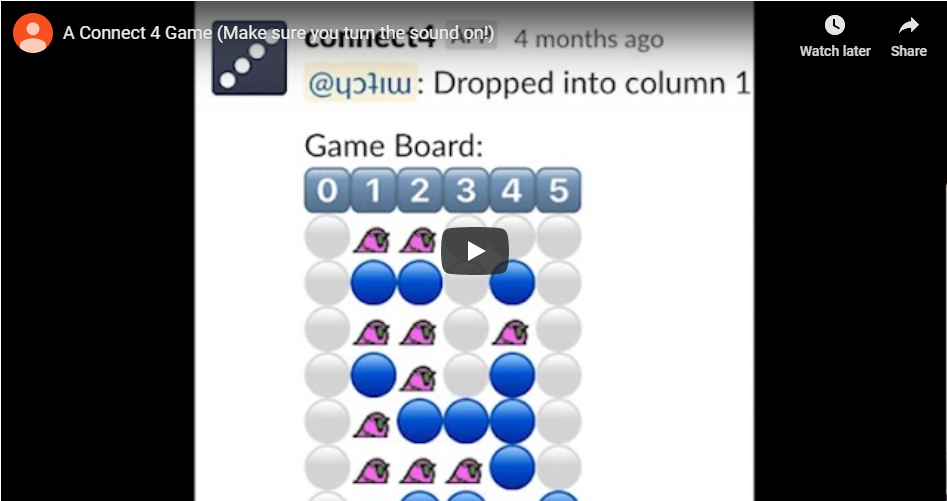 GitHub - mtchd/connect4: Scala Connect 4 Slack bot.