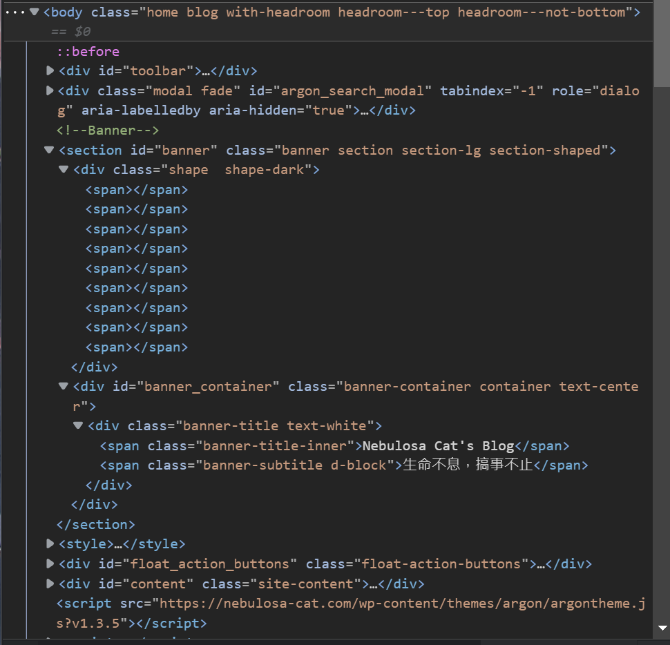頂部Banner標題與副標題不顯示 · Issue #454 · solstice23/argon-theme · GitHub