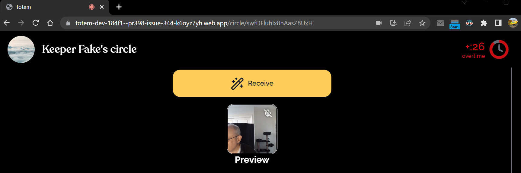 Bug: Receive button appears above your self video · Issue #407 · totem-technologies/totem · GitHub