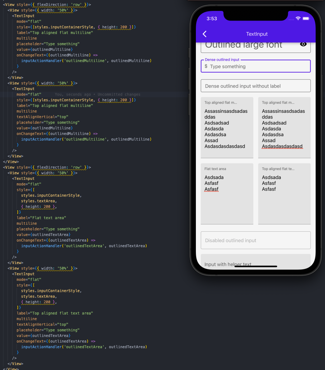 Fix multiline text inputs not aligning to vertical top by martsie ...