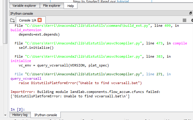 can't run landlab in Spyder · Issue #537 · landlab/landlab · GitHub