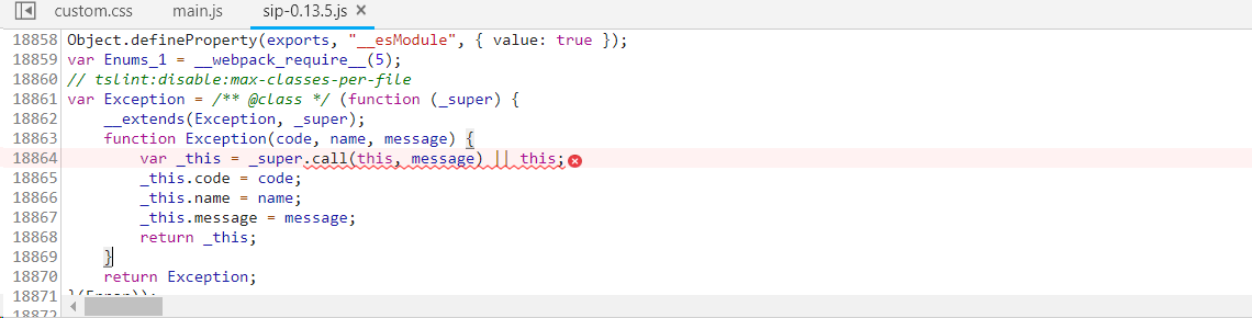 Uncaught (in promise) SESSION_DESCRIPTION_HANDLER_ERROR: Error with Session Description Handler ...