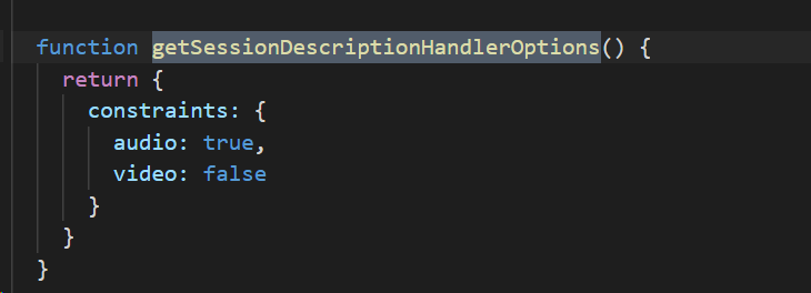 Uncaught (in promise) SESSION_DESCRIPTION_HANDLER_ERROR: Error with Session Description Handler ...