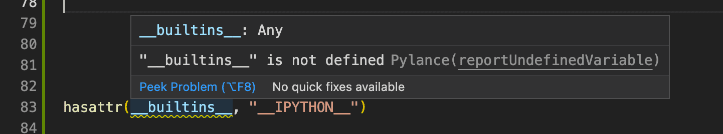 __builtins__ reported as undefined · Issue #954 · microsoft/pylance-release · GitHub