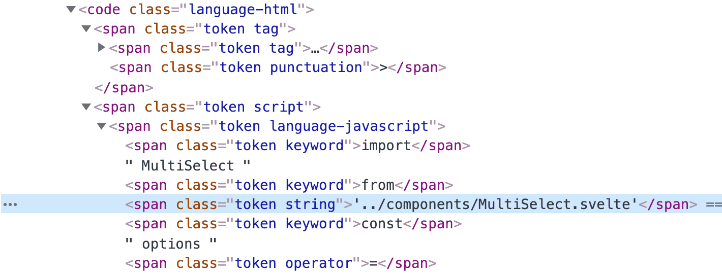 Syntax highlighting broken in SvelteKit? · Issue #243 · pngwn/MDsveX · GitHub