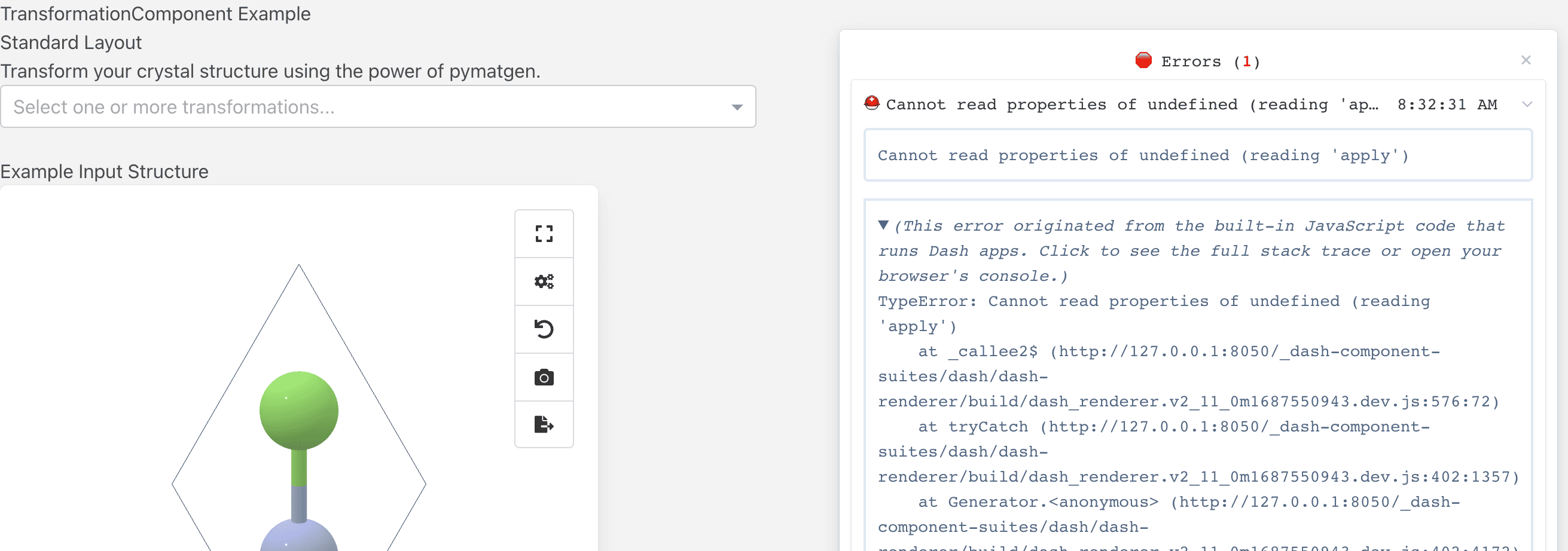 Most examples apps broken · Issue #361 · materialsproject ...